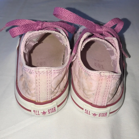 Converse | Shoes | Converse Pink Little Girl Sneakers Sz 7 Us | Poshmark